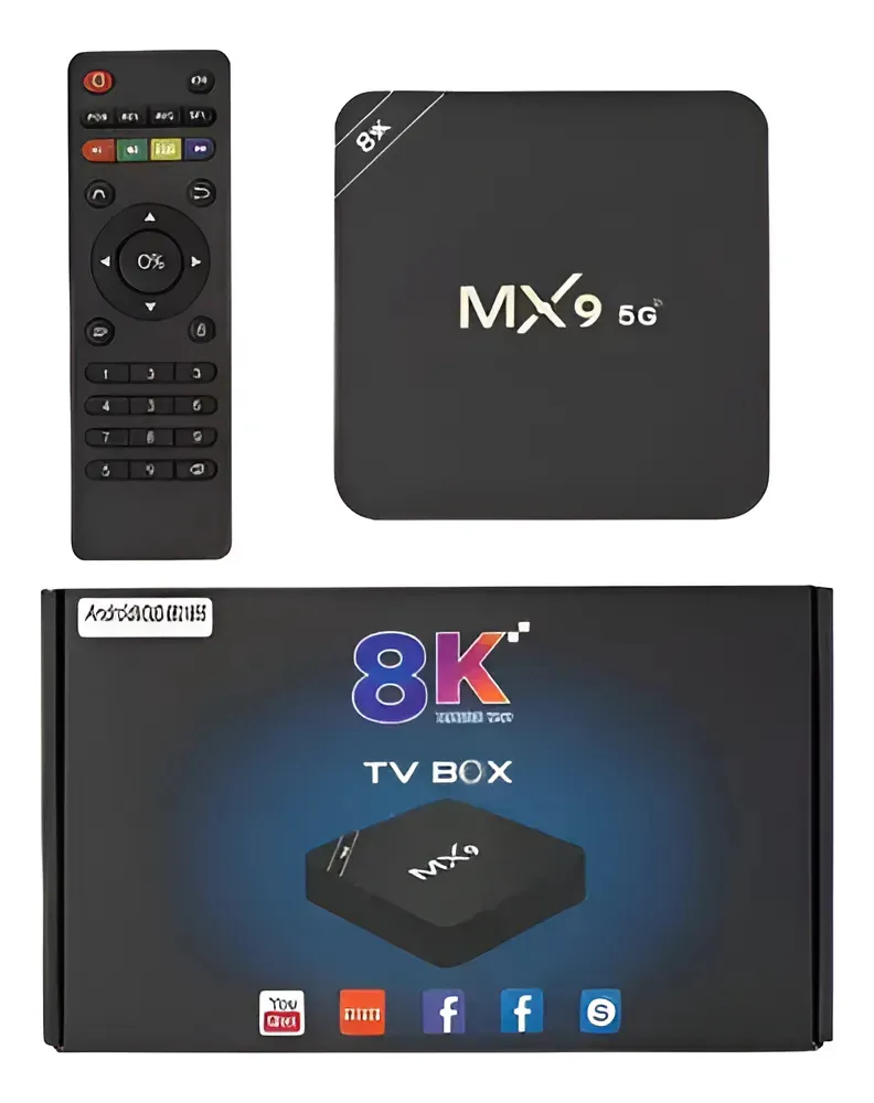 TV BOX Ultra HD 8K (512GB Flash/ 1024Gb Memory) MX9 - Clic